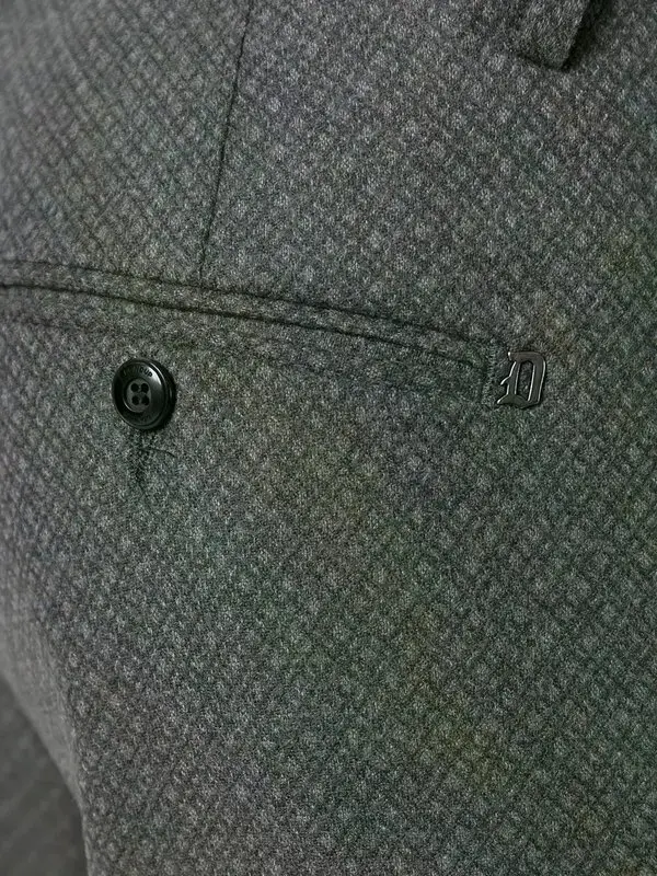 DONDUP Tapered Virgin Wool Trousers