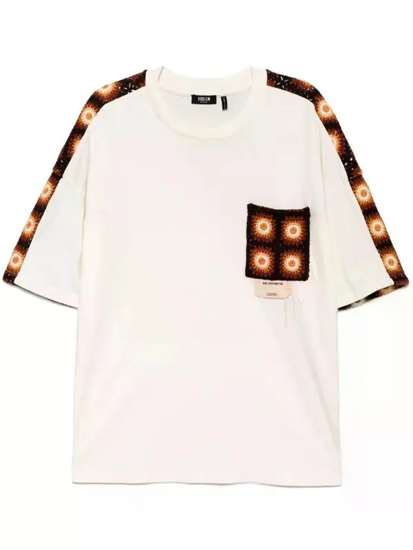 FIVE CM Patchwork T-shirt - Neutrals
