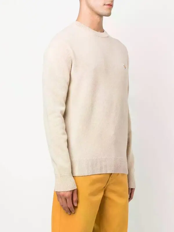 Maison Kitsuné Logo-patch Wool Jumper