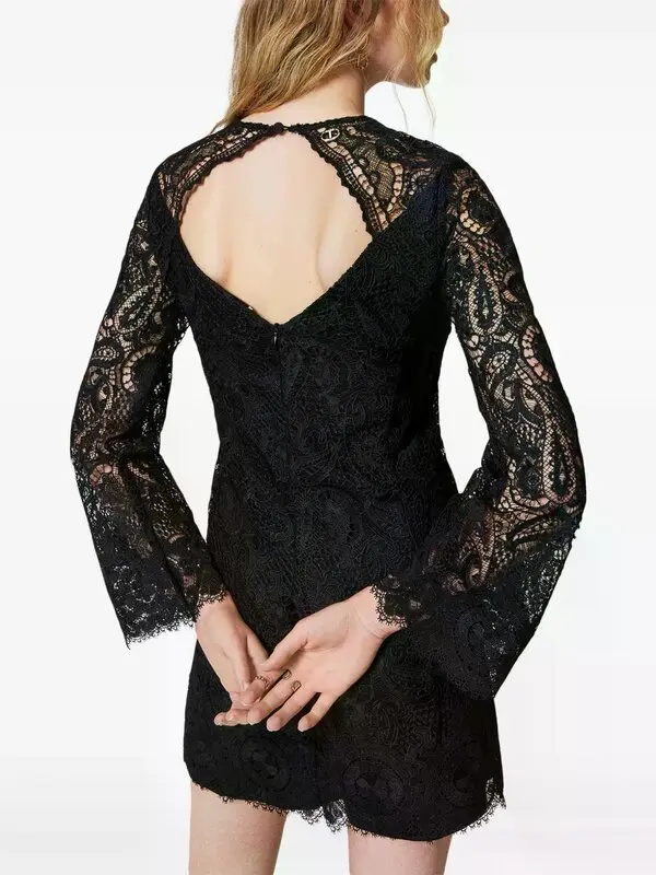 TWINSET Macramé Lace Mini Dress