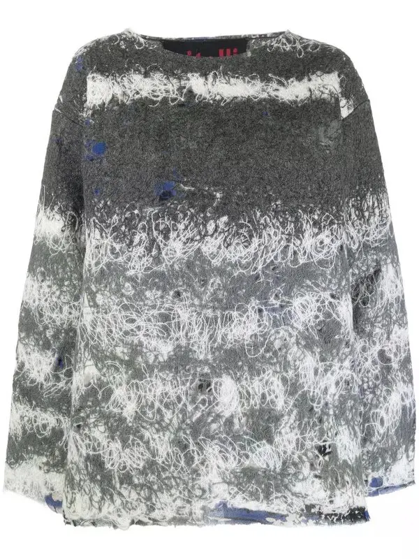 VITELLI Contrasting-stitch Knit Jumper