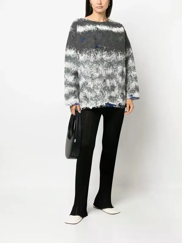 VITELLI Contrasting-stitch Knit Jumper