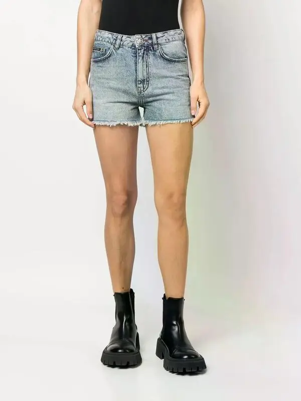 Philipp Plein Embellished-logo Detail Shorts