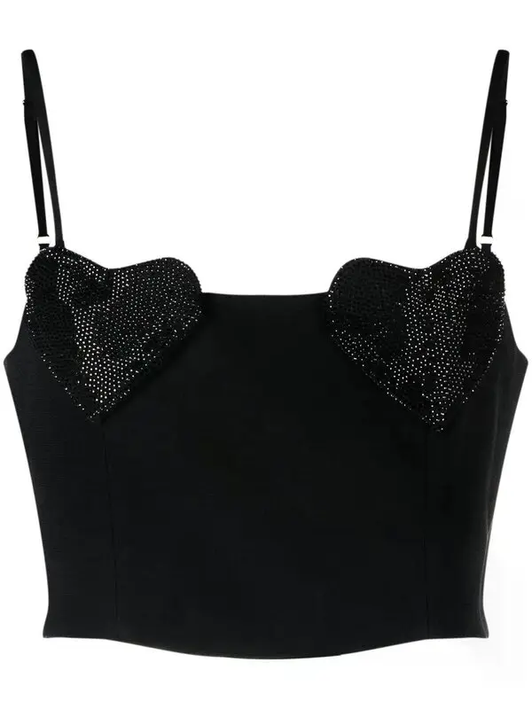 Blumarine Heart-patch Cropped Top