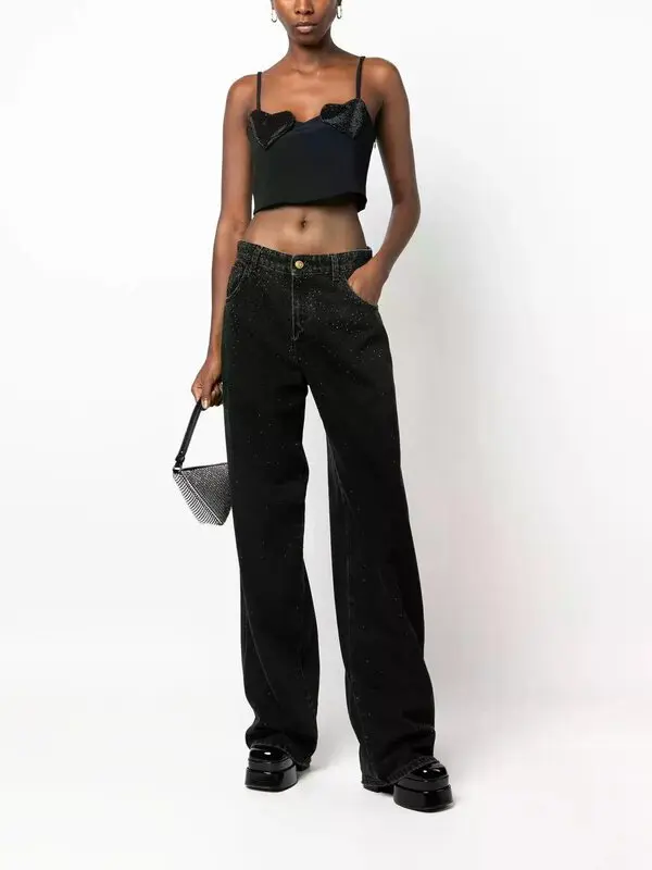 Blumarine Heart-patch Cropped Top
