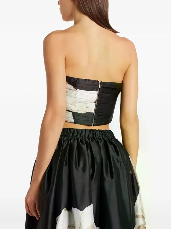 Hemant & Nandita Ruched Bustier - Neutrals