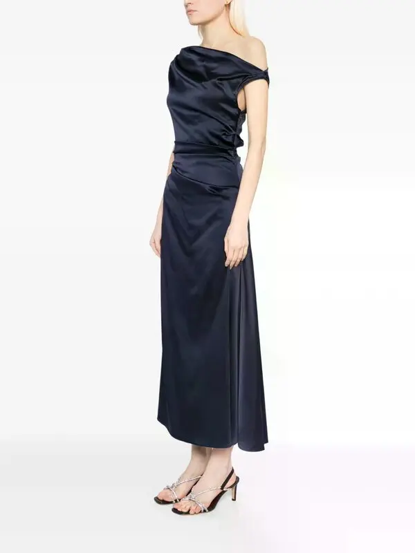Staud Phare Silk Dress - Blue