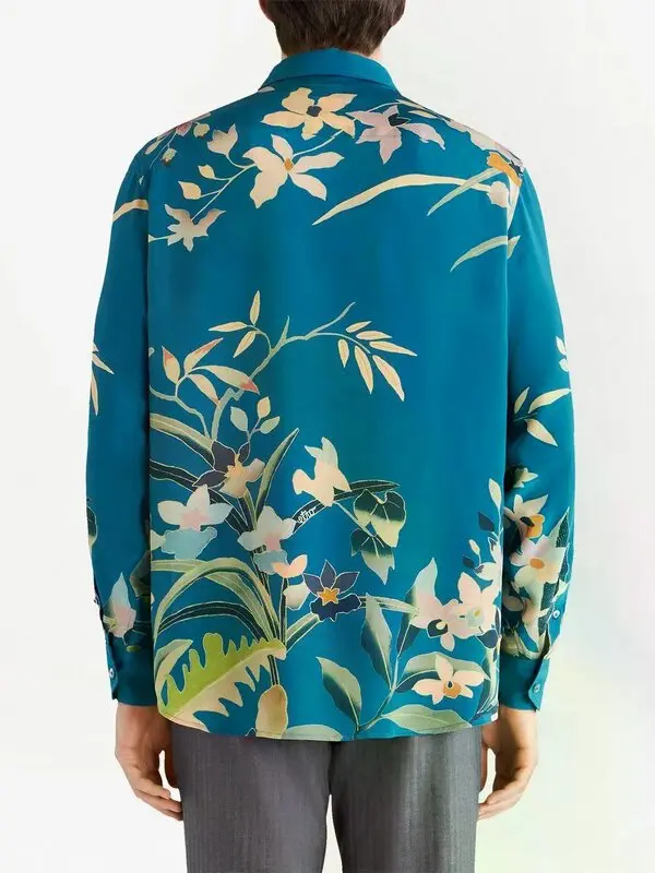 Etro Long-sleeve Floral-print Shirt