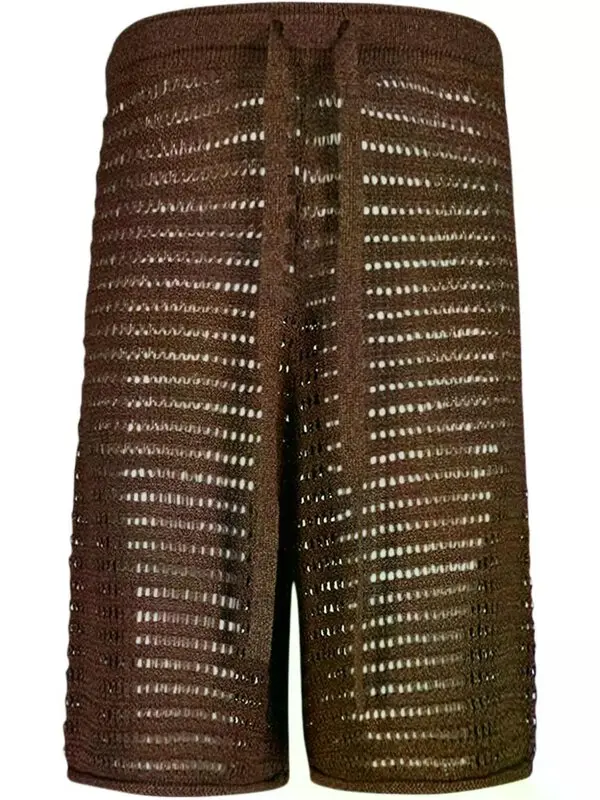 Commas Cut-out Shorts - Black