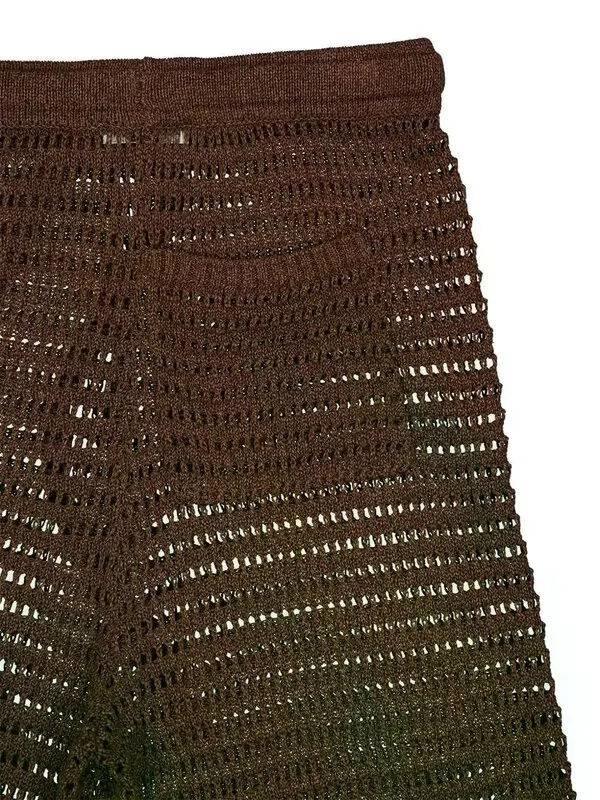 Commas Cut-out Shorts - Black