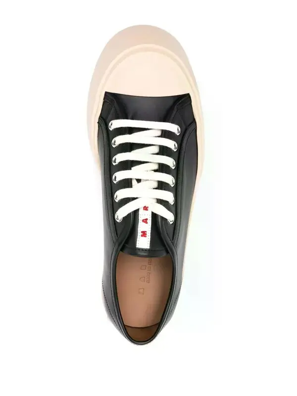 Marni Pablo Leather Sneakers - Black