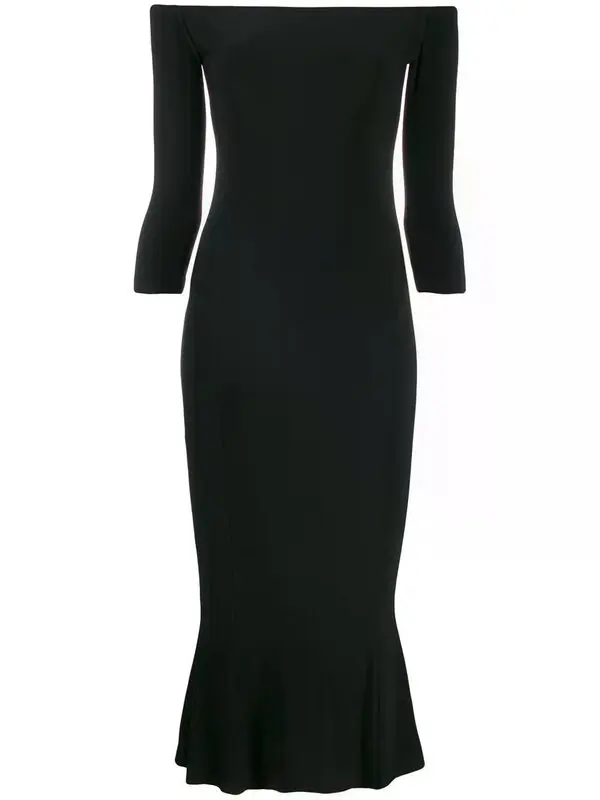 Norma Kamali Off-the-shoulder Fishtail Dress