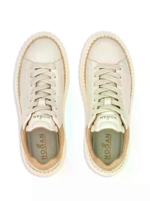 Hogan H-stripes Leather Sneakers