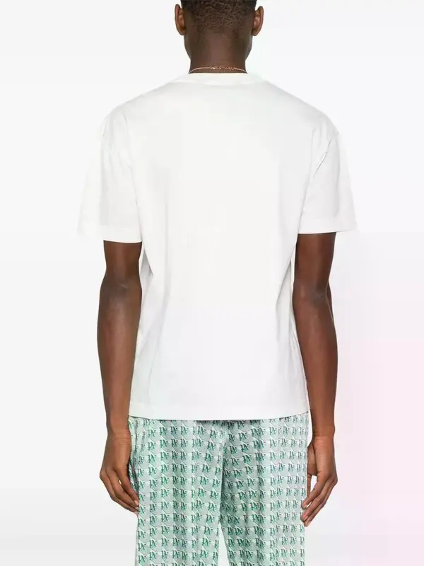 Palm Angels Crystal Pin-up T-shirt - White