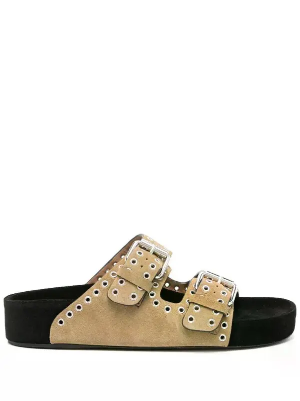 Isabel Marant Étoile Lennyo Eyelet-embellished Sandals