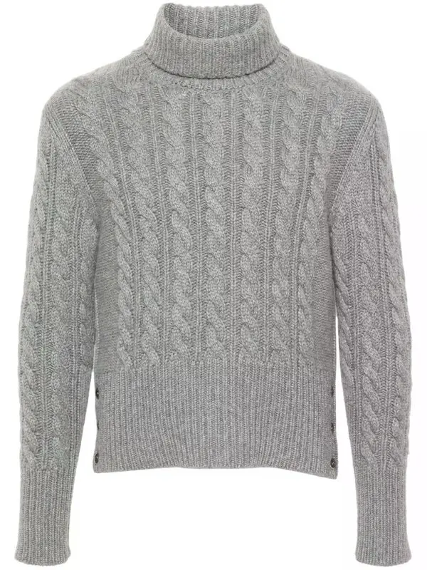 Thom Browne Roll-neck Cable-knit Jumper