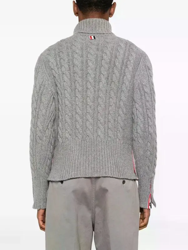 Thom Browne Roll-neck Cable-knit Jumper