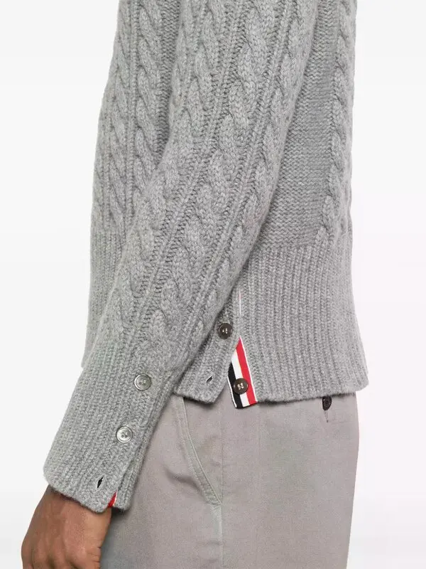 Thom Browne Roll-neck Cable-knit Jumper