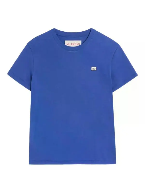 Valentino Garavani Vlogo-patch T-shirt - Blue