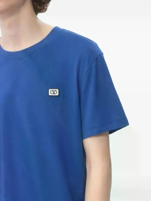 Valentino Garavani Vlogo-patch T-shirt - Blue