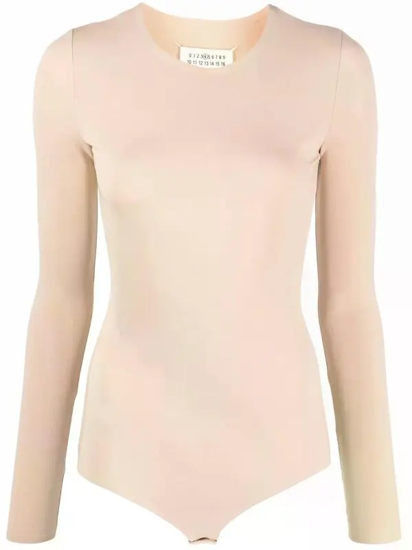 MAISON MARGIELA Long-sleeve Bodysuit - Neutrals