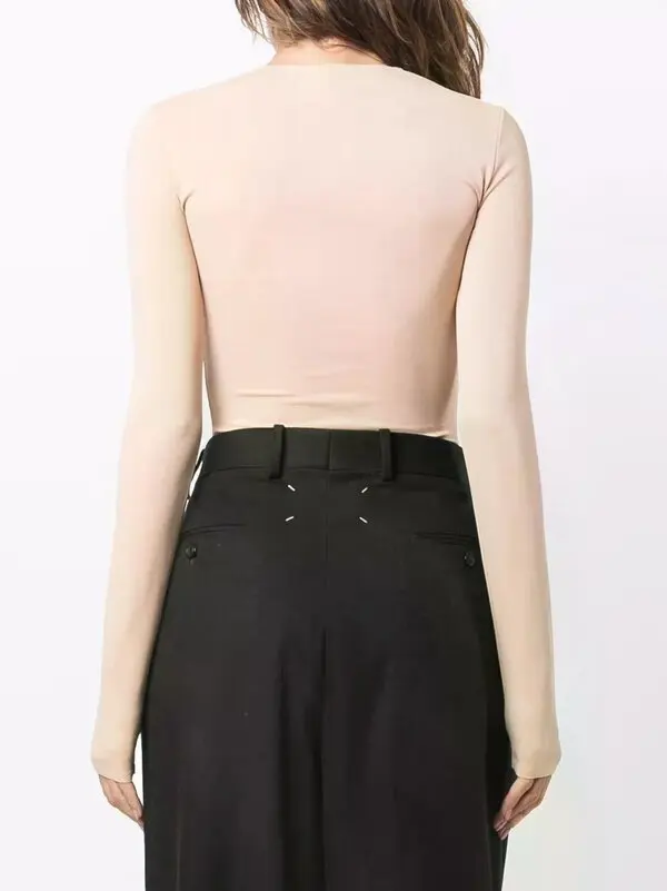 MAISON MARGIELA Long-sleeve Bodysuit - Neutrals