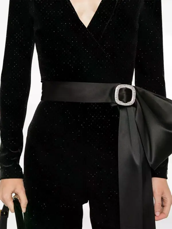 NISSA Glitter-detail Jumpsuit