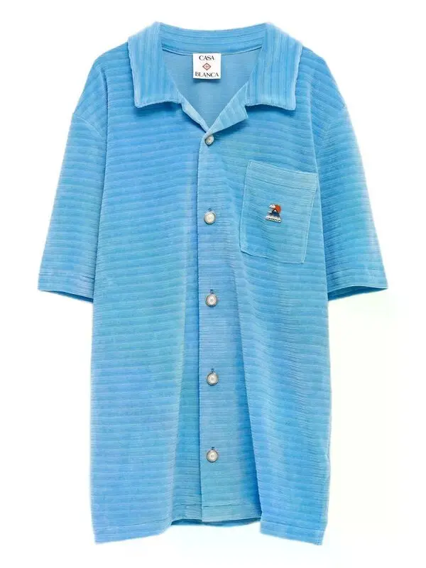 Casablanca Striped Short-sleeve Shirt