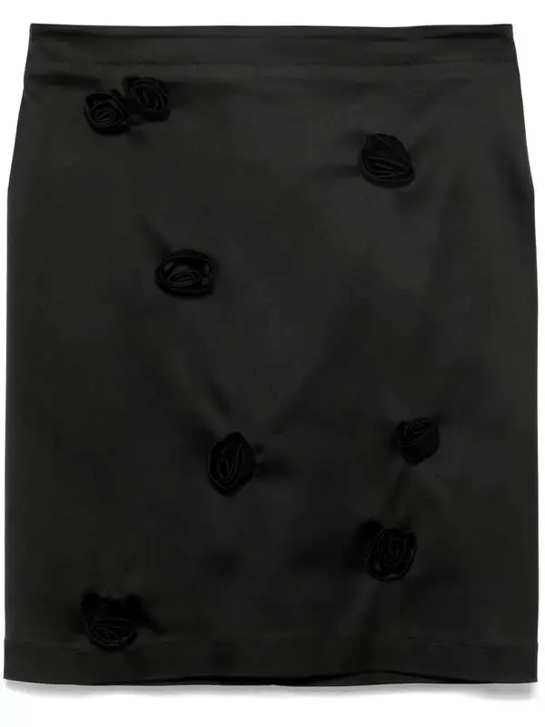 Sportmax Borbona Mini Skirt - Black