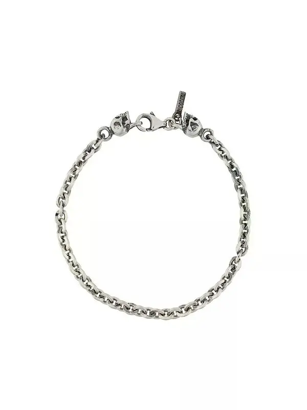 Emanuele Bicocchi Sterling Tiny Skull Bracelet - Silver