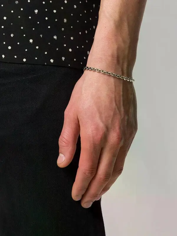Emanuele Bicocchi Sterling Tiny Skull Bracelet