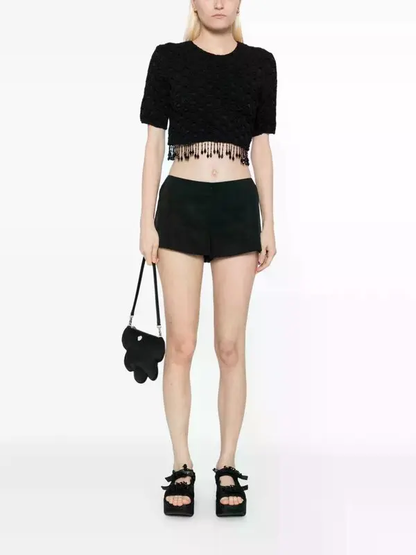 REFORMATION Asymmetric Hem Shorts - Black