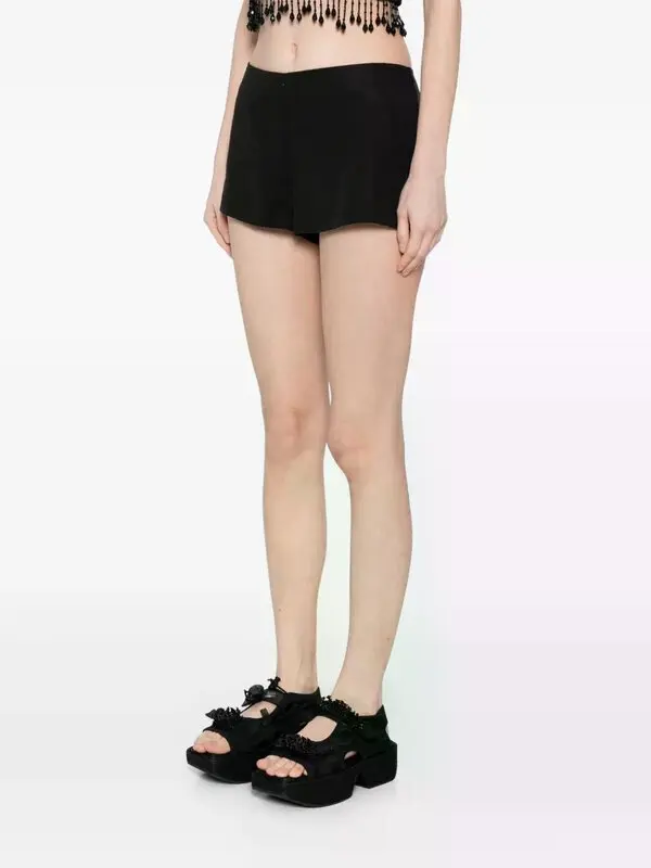 REFORMATION Asymmetric Hem Shorts - Black