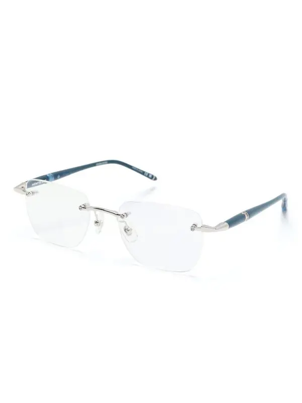 Montblanc Rimless Square Frame Eyeglasses