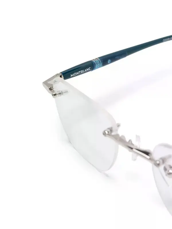 Montblanc Rimless Square Frame Eyeglasses