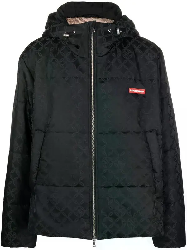CHARLES JEFFREY Kitty Monogram-print Padded Jacket