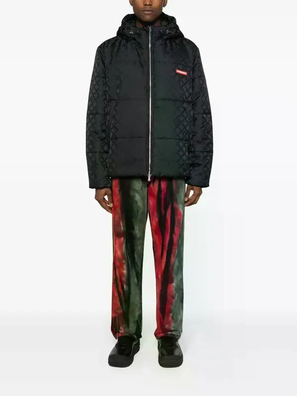 CHARLES JEFFREY Kitty Monogram-print Padded Jacket