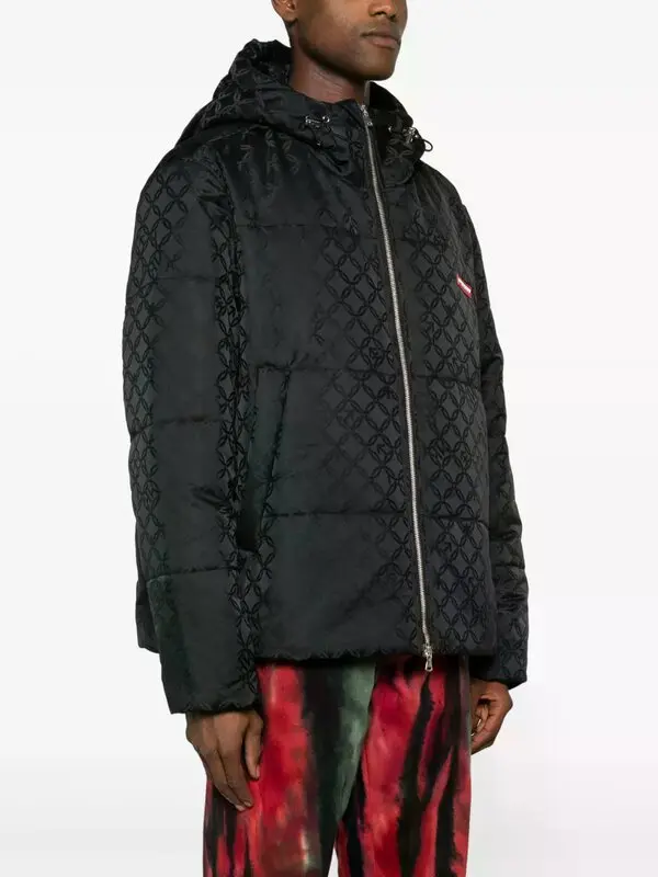 CHARLES JEFFREY Kitty Monogram-print Padded Jacket