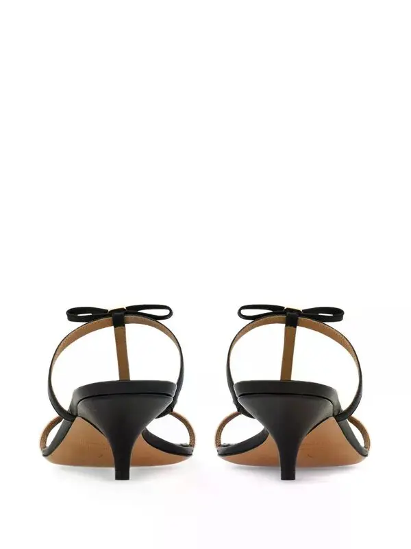 FERRAGAMO Bow T-strap Kitten-heel Sandals