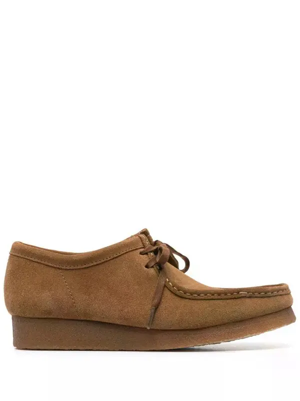 Clarks Wallabee Derby Shoes - Brown