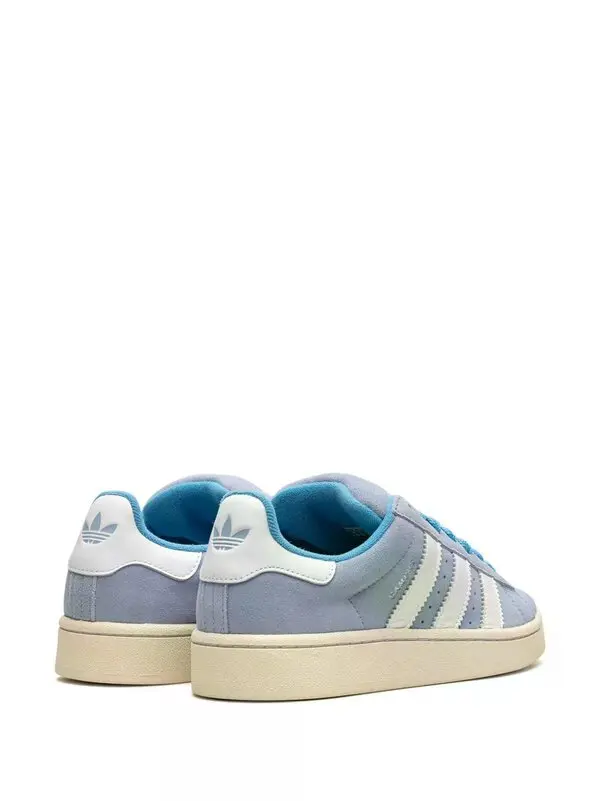 Adidas Calf-leather Round-toe Sneakers - Blue