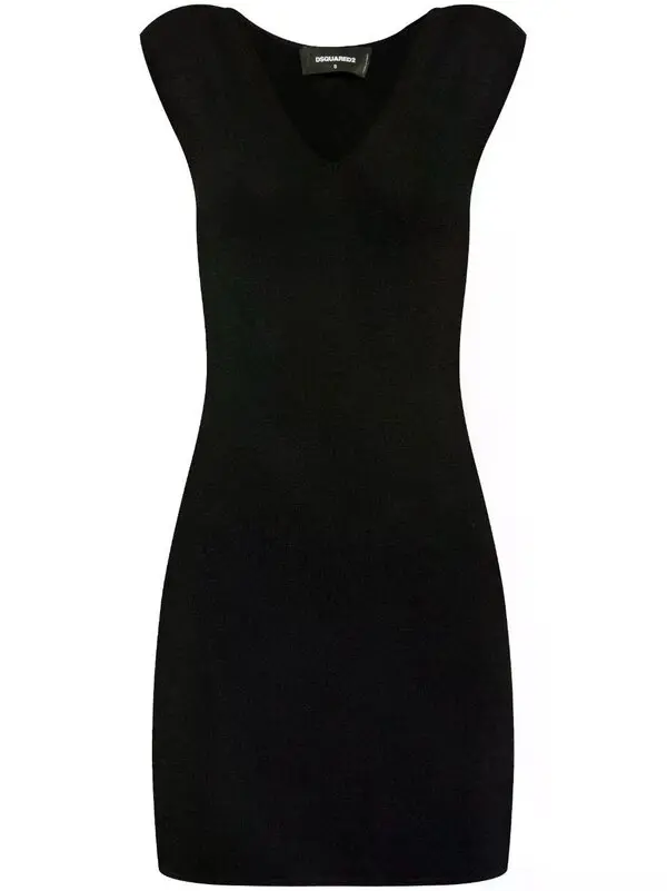Dsquared2 Logo-plaque Mini Dress