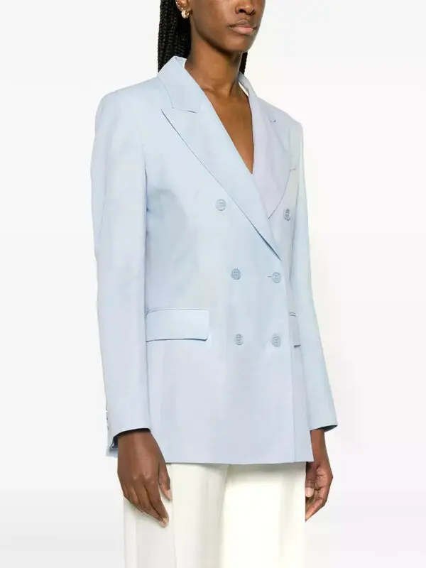 P.a.r.o.s.h Raisa Double-breasted Blazer - Blue