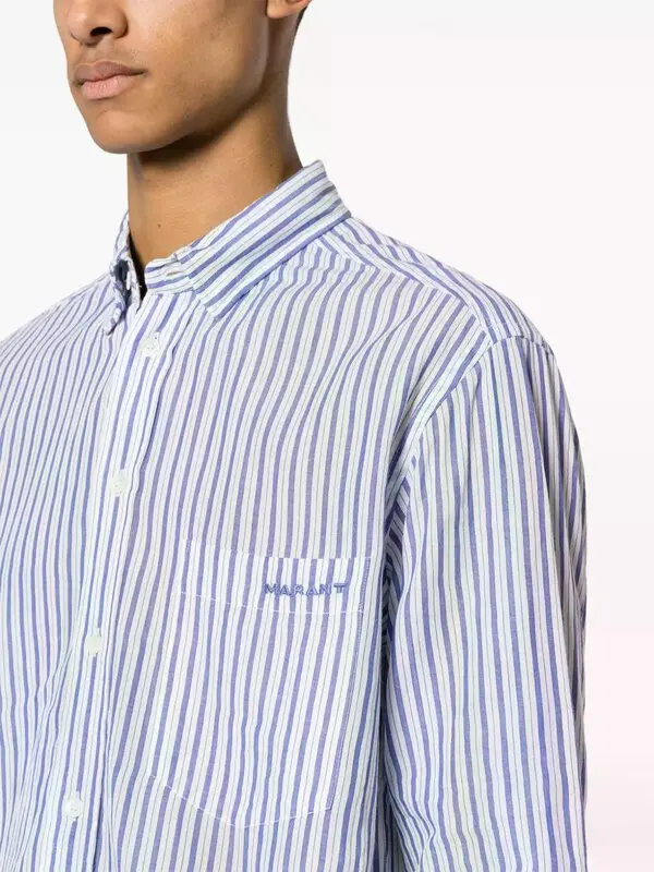 MARANT Jasolo Striped Cotton Shirt