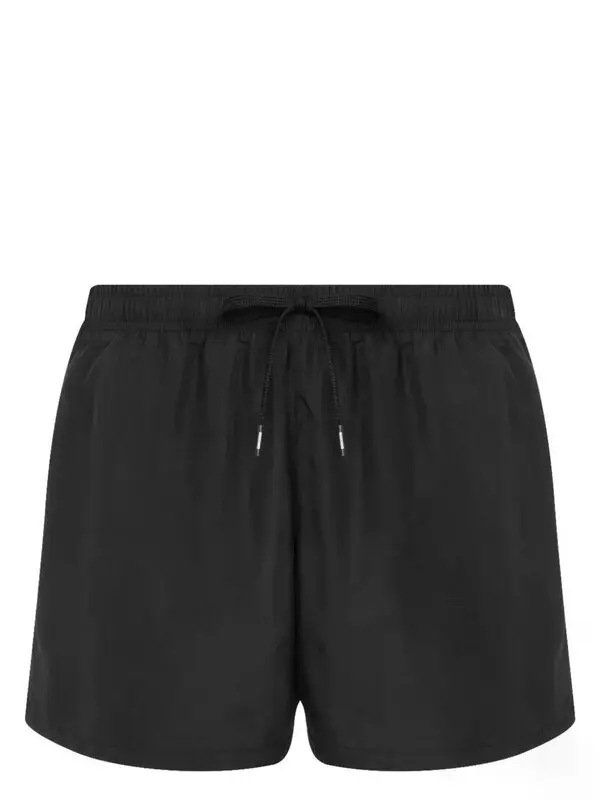 Moschino Logo-print Swim Shorts - Black