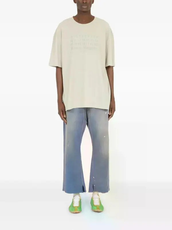 MAISON MARGIELA Logo-print T-shirt - Neutrals