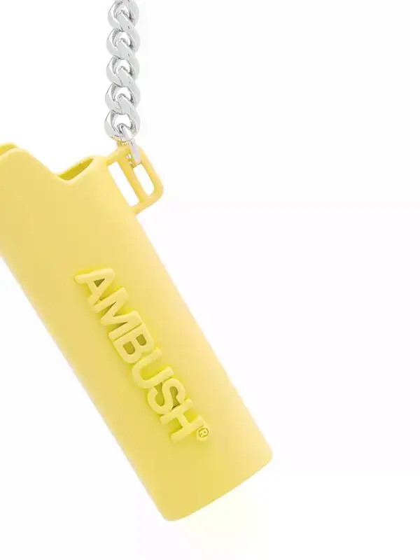 AMBUSH Logo Charm Keyring - Yellow