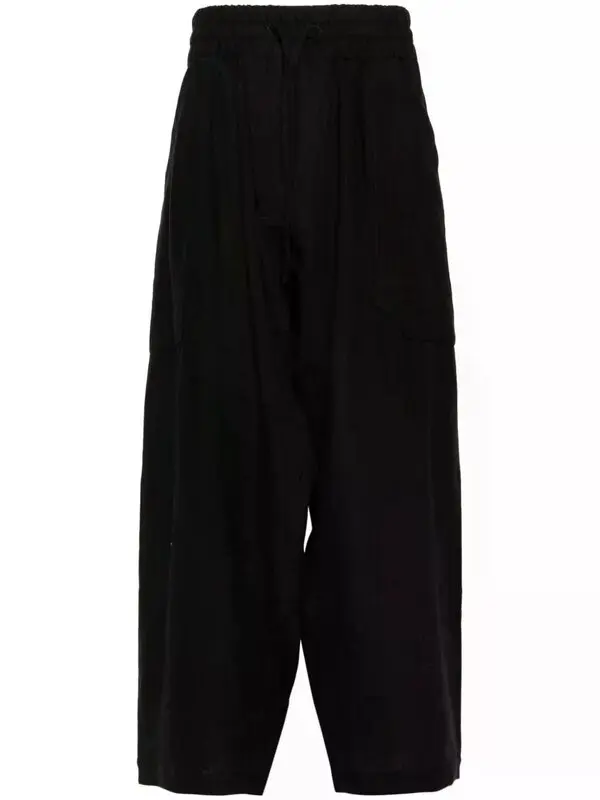 JAN JAN VAN ESSCHE Drop Crotch Wide Leg Trousers