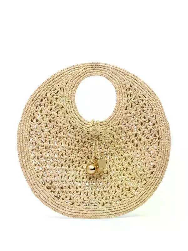 Jacquemus Spiaggia Small Round Bag - Neutrals