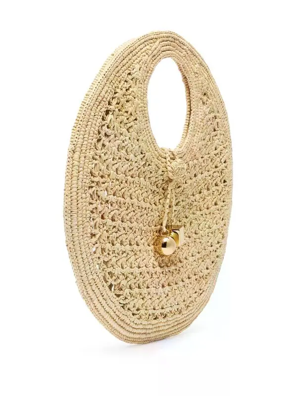 Jacquemus Spiaggia Small Round Bag - Neutrals